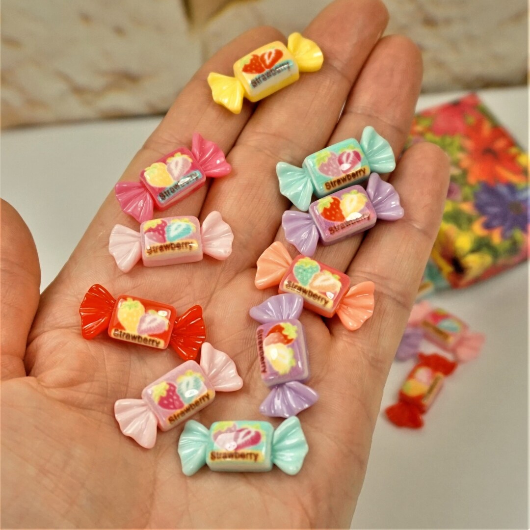 DIY MINI CANDIES, Assorted Strawberry Candies, Dollhouse Food 1:6 ...