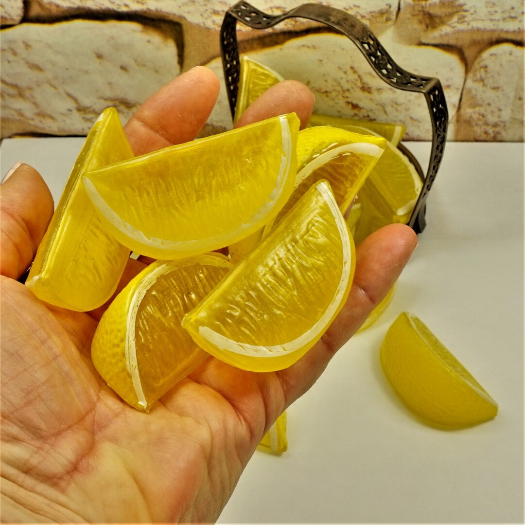 Lifelike Lemon Wedges – Artificial Citrus Fruit, DIY Craft Supplies - Etsy
