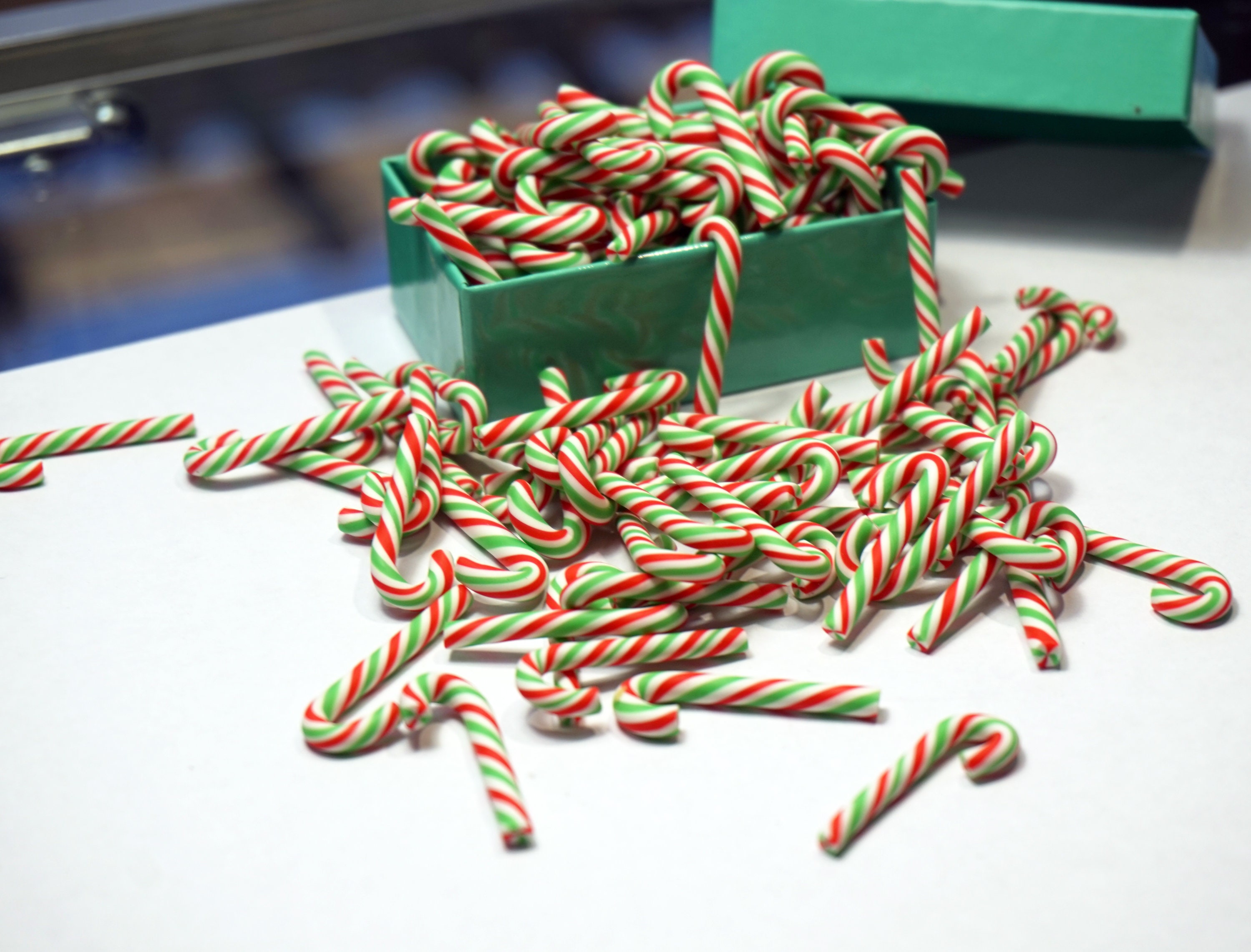 CHRISTMAS CANDY CANES For Craft Resin Candy Canes Dollhouse | Etsy