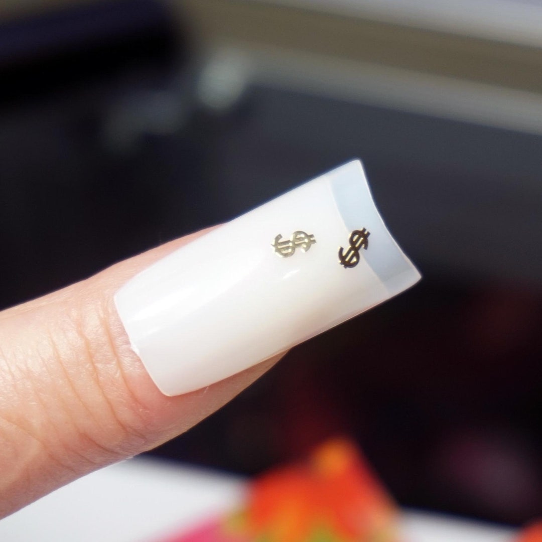Tiny Dollar Sign Gold Metal Nail Charms for Trendy Manicure - Mini Gift ...