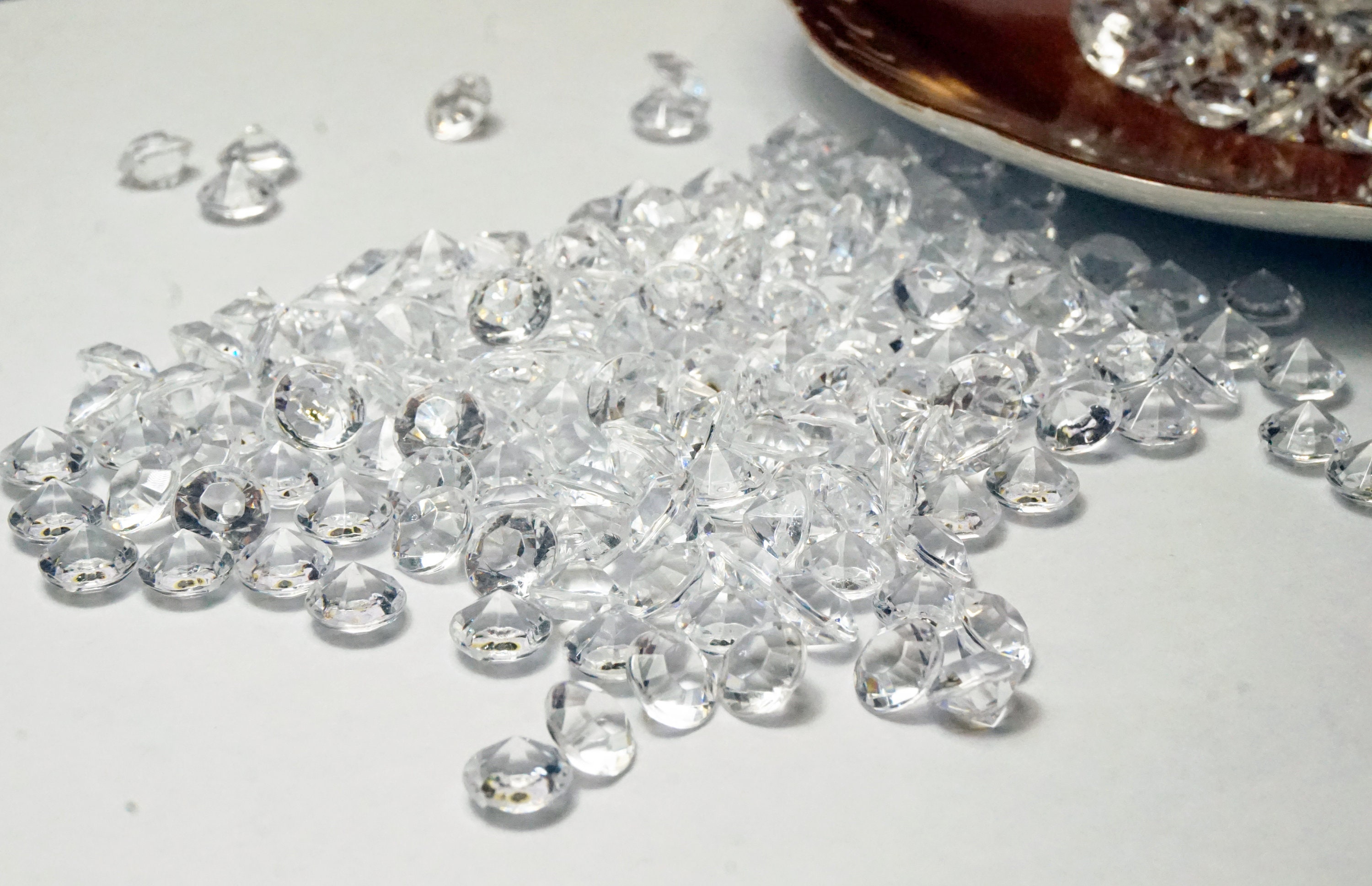 CLEAR DIAMONDS For SLIME Crystal Diamond Cabochons 50 Acrylic | Etsy