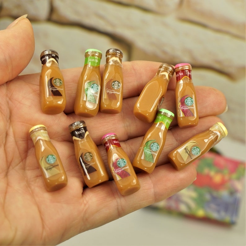 FRAPPUCCINO COFFEE DRINK Mini Bottles Kawaii Coffee Bottles - Etsy
