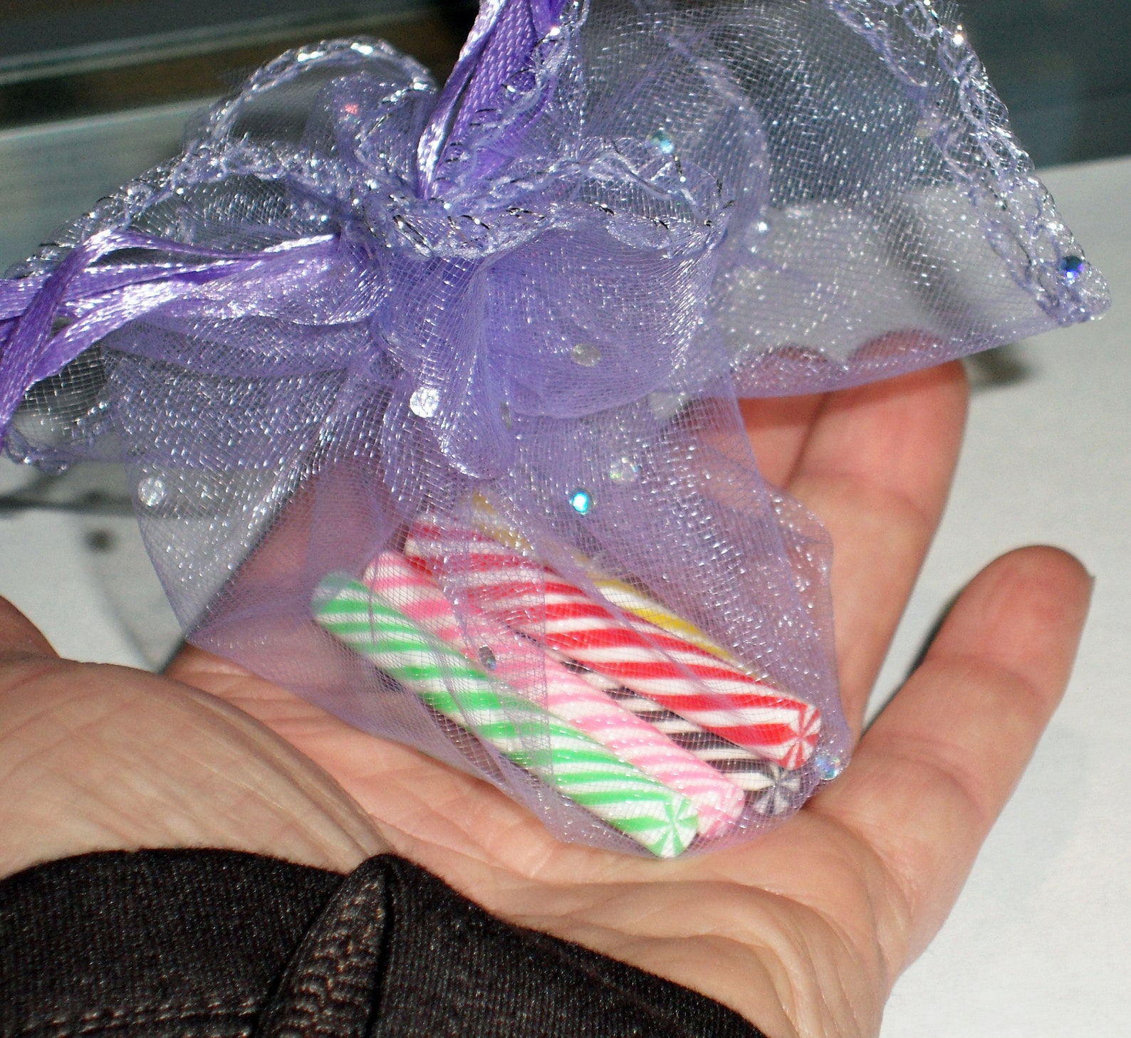 TWISTED CANDY STICKS Cabochons Christmas Candies Dollhouse - Etsy