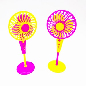 DOLLHOUSE FAN MINIATURE, Dollhouse Accessory, Standing Fan, Birthday ...