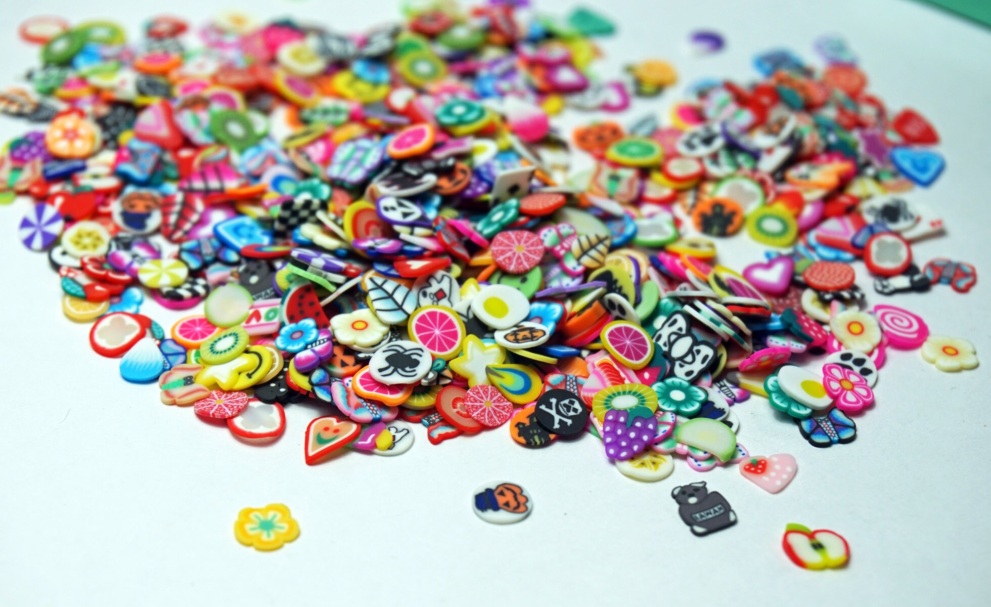 MIXED FIMO SLICES Polymer Clay Beads 1000 Fimo Pieces Gift Box | Etsy