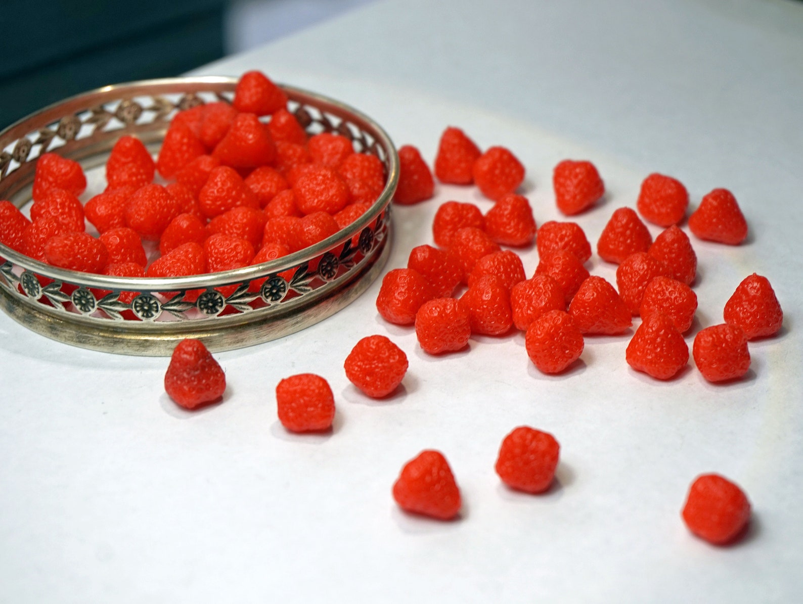 MINI STRAWBERRY FRUITS Diy Red Strawberries Flat Back | Etsy