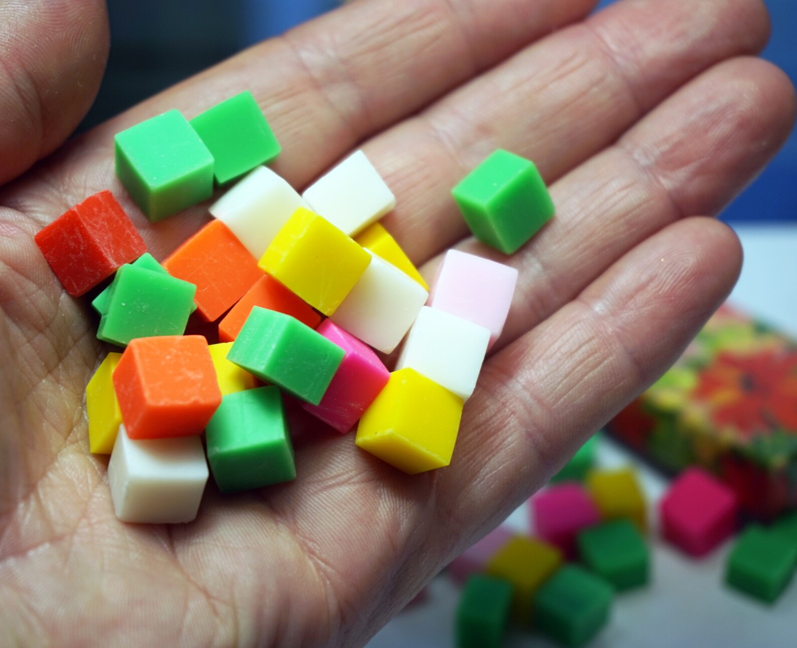 COLORFUL Mini CUBES for Craft DIY Resin Sugar Cubes Small - Etsy