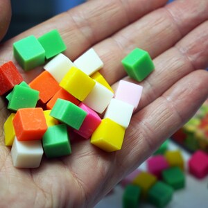 ASSORTED SUGAR CUBES for Craft Dollhouse Miniature Food Slime Fillers ...