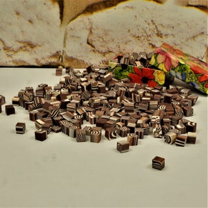 MARBLED CHOCOLATE PIECES, 5 Mm Chocolate Cubes, Diy Clay Sprinkles in ...