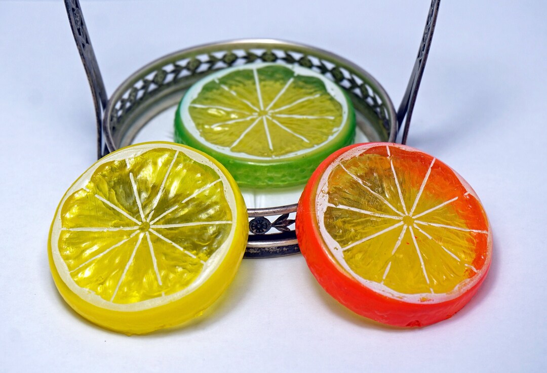 Resin Citrus Fruit Slices: Lemon, Lime, Orange, Kitchen Decor - Etsy
