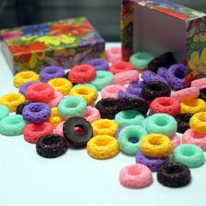 RESIN CEREAL for CRAFT Lifelike Froot Loops Cereal Real Size Cereal ...
