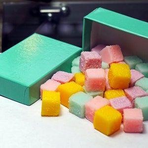 RESIN SUGAR CUBES for Craft Assorted Sugar Cubes in Gift Box Dollhouse ...