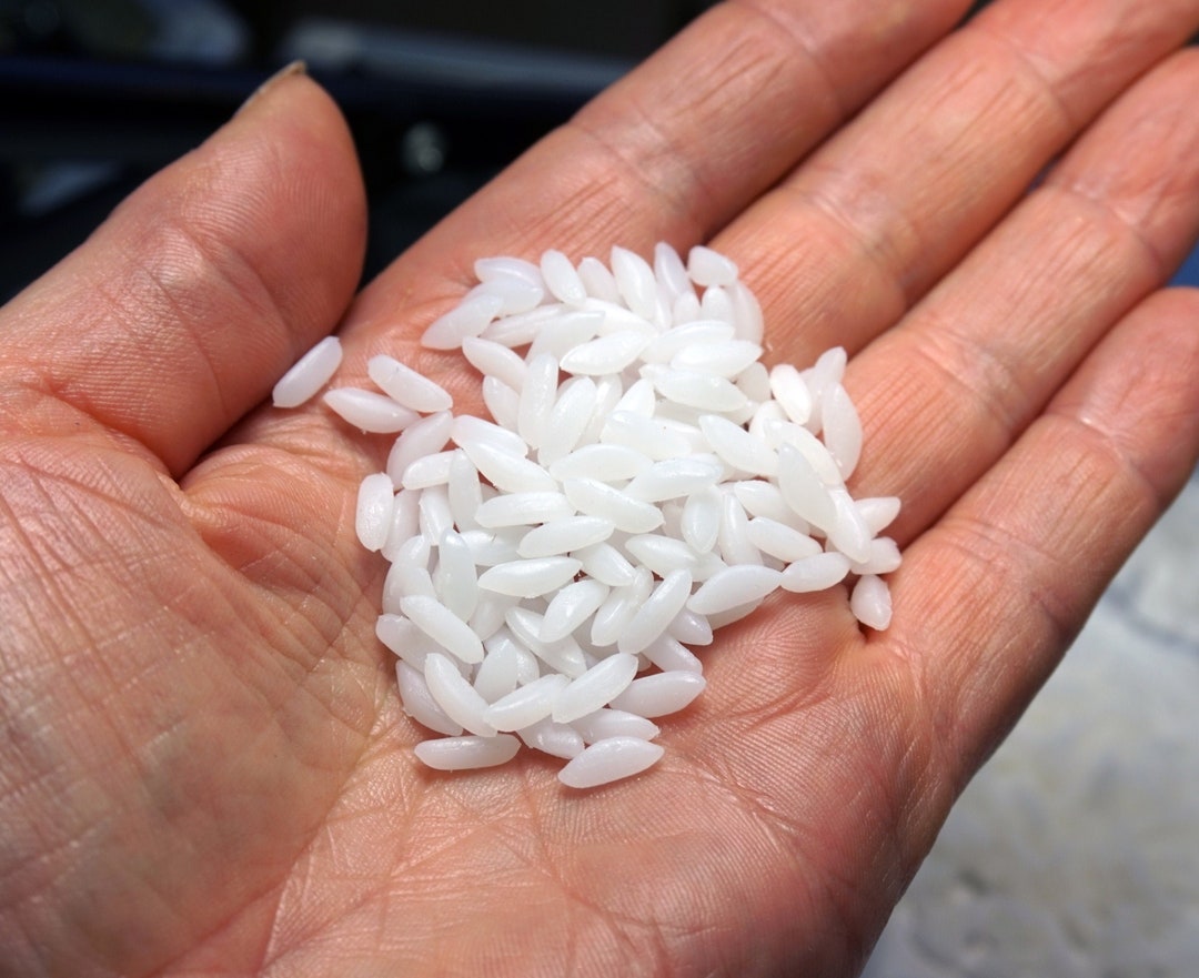 FAKE WHITE RICE, Dollhouse Miniature Food in Plastic Jar, Lifelike Rice ...