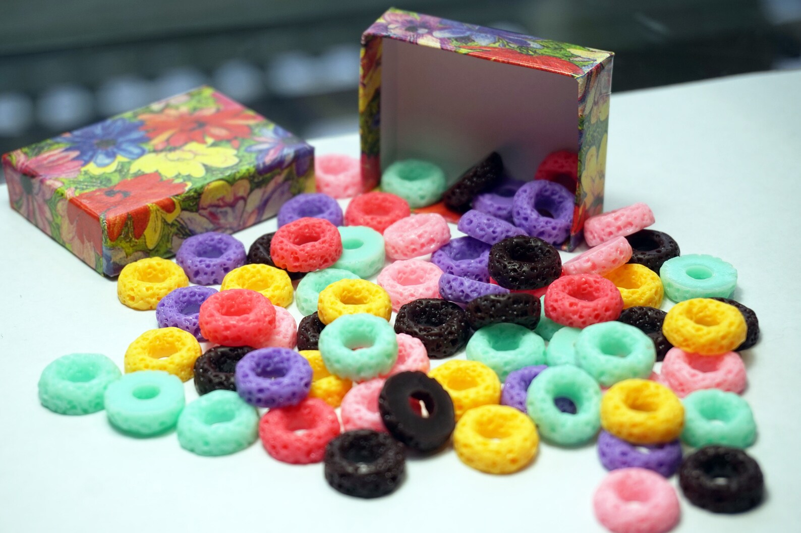 RESIN CEREAL for CRAFT Lifelike Froot Loops Cereal Real Size | Etsy