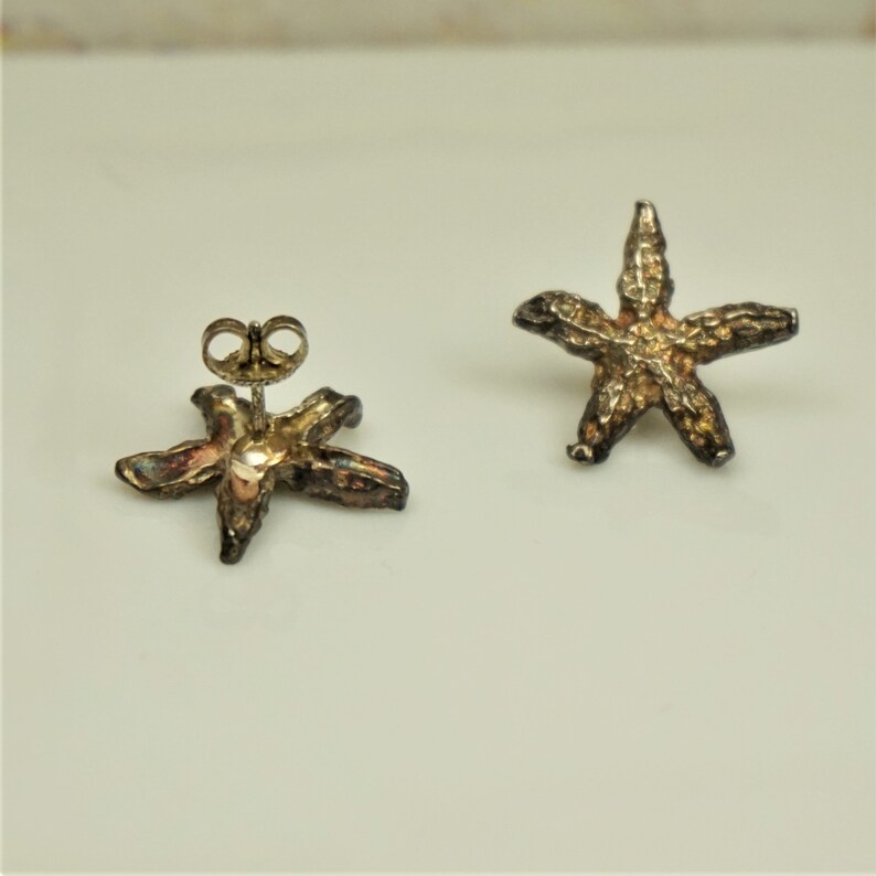 Sterling Silver Starfish Stud Earrings, Nautical Jewelry - Etsy