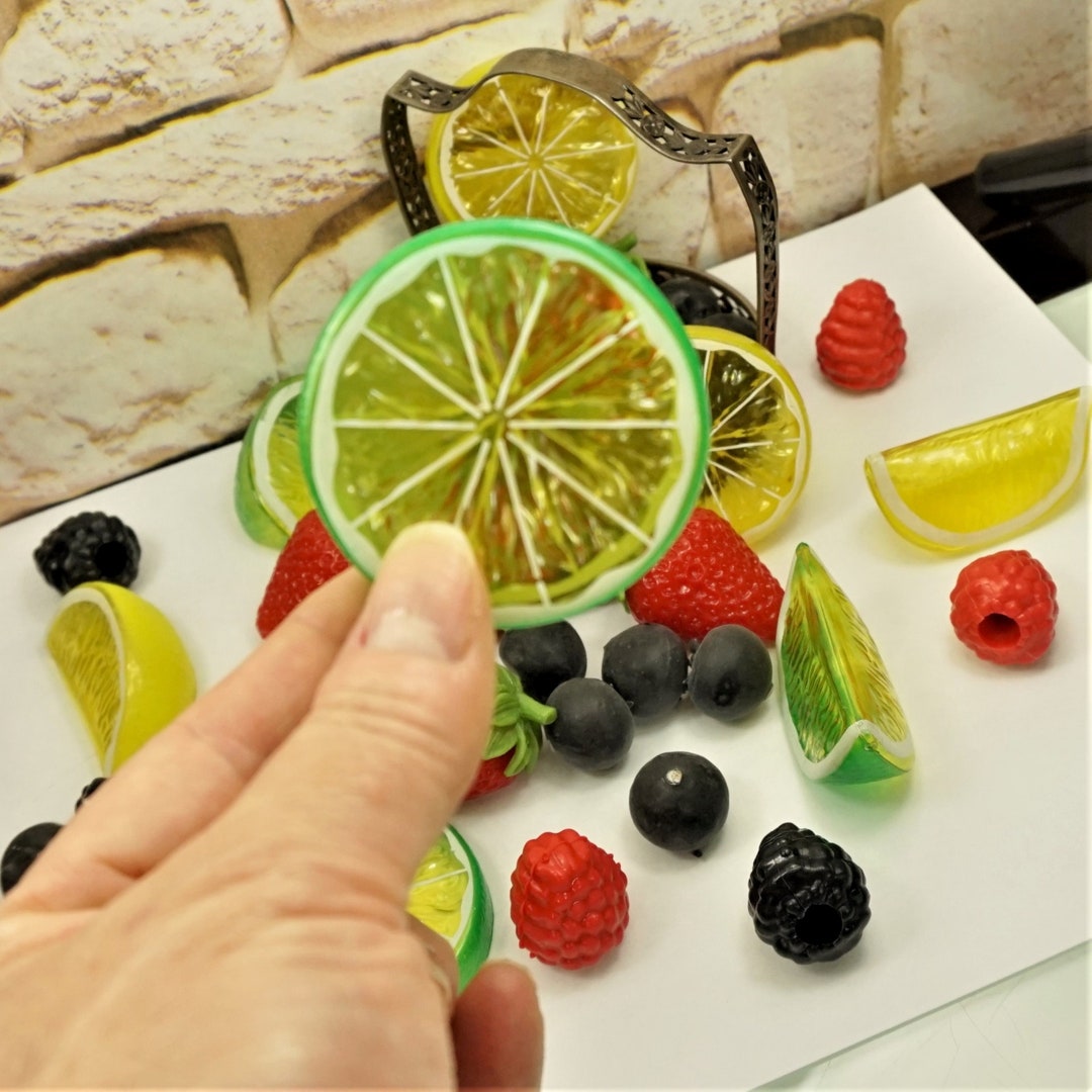 REAL SIZE FRUITS, Lifelike Fruits for Kitchen Decor, Housewarming Gift ...
