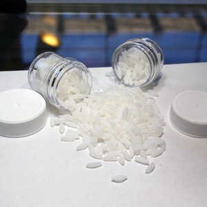 FAKE WHITE RICE Dollhouse Miniature Food in Plastic Jar Lifelike Rice ...