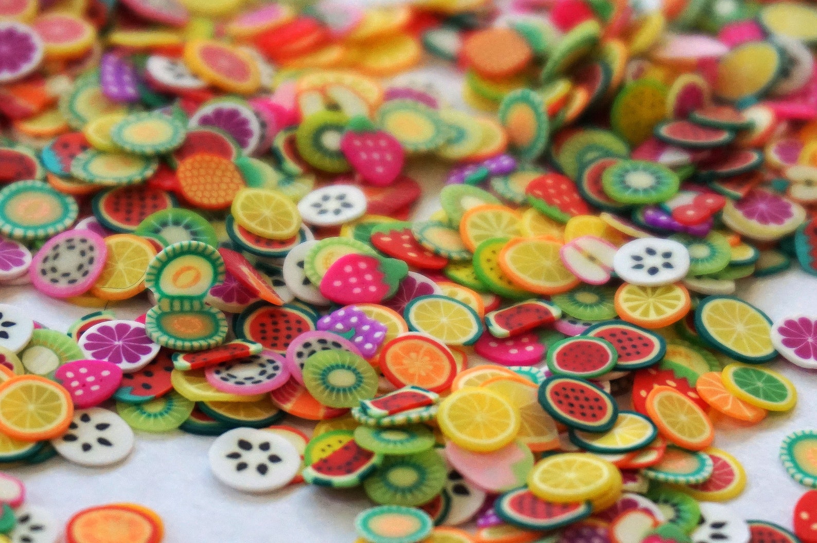 DIY MINI FRUITS, 1000 Fimo Slices, 3D Nail Art, Small Gift Idea - Etsy