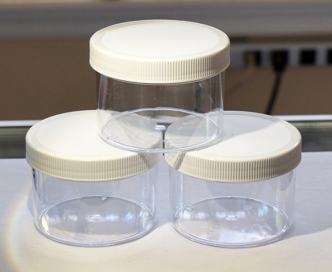 8 Oz PLASTIC JARS With Twisted Lids OLCOTT 8 Oz Clear Containers for ...