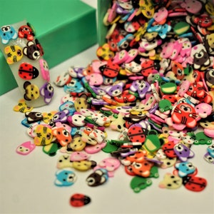 FIMO ANIMALS for NAILS 3D Nail Art Animals Fimo Slices Polymer Clay ...