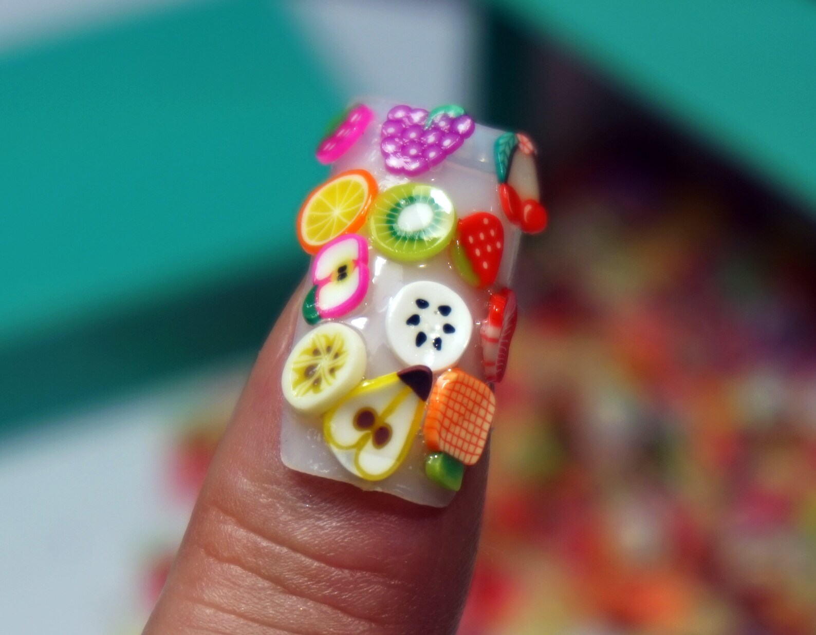 FIMO FRUIT SLICES 1000 Fimo Fruits Nail Art Nail Charms Fruit | Etsy