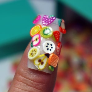 FIMO FRUIT SLICES 1000 Fimo Fruits Nail Art Nail Charms Fruit - Etsy