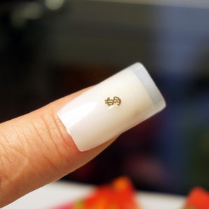 DOLLAR SIGN CHARMS for Nails Dollar Sign Nail Decals 3D Nail Art ...
