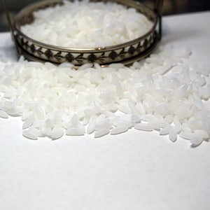 FAKE WHITE RICE Dollhouse Miniature Food in Plastic Jar Lifelike Rice ...