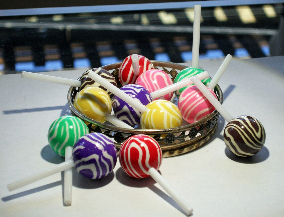 LOLLIPOP CANDIES for CRAFT Round Lollipops Small Gift in Bag | Etsy