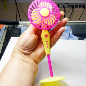 DOLLHOUSE FAN MINIATURE, Dollhouse Accessory, Standing Fan, Birthday ...