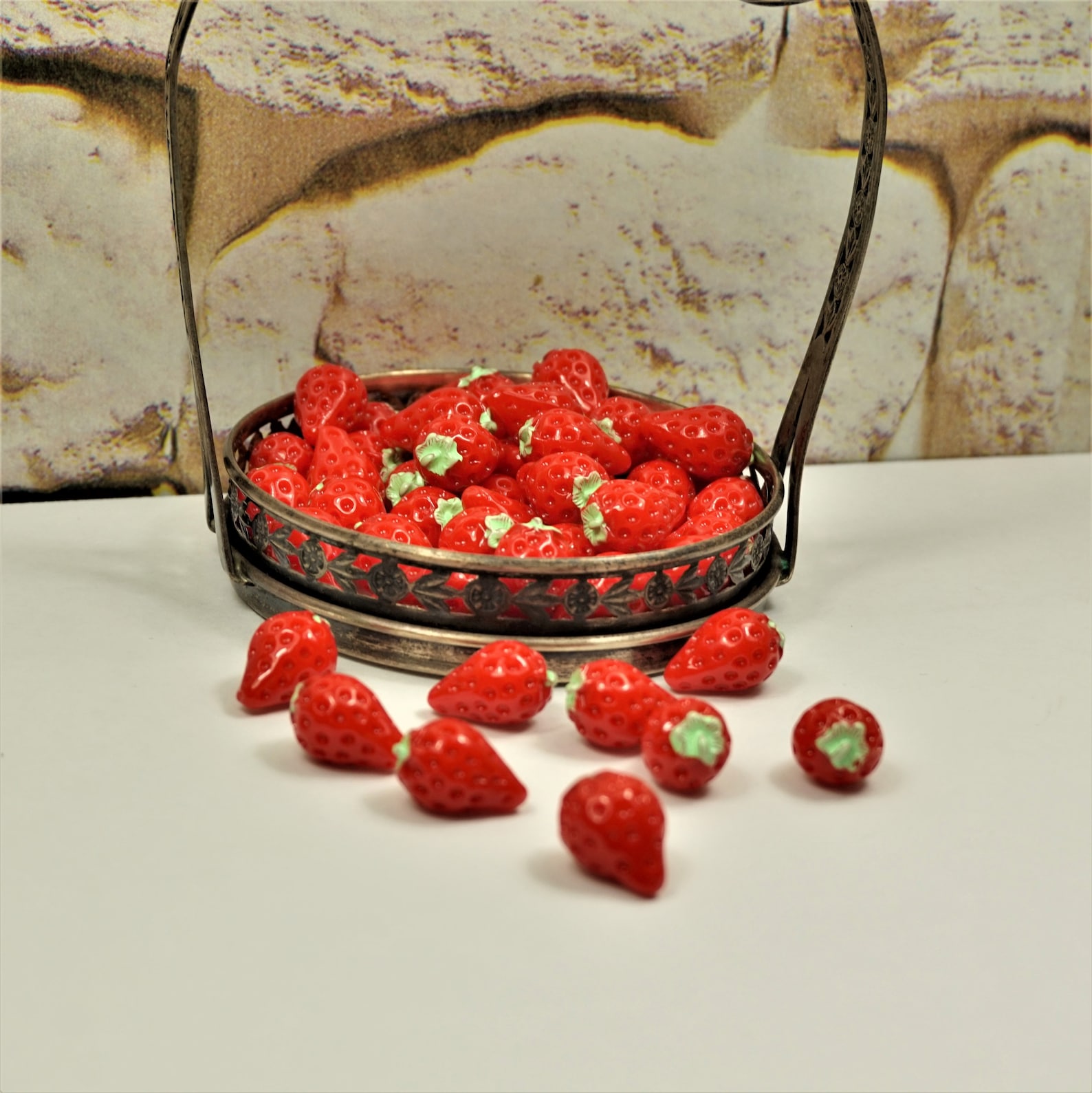 MINI STRAWBERRY FRUITS for Craft Dollhouse Miniature Food - Etsy