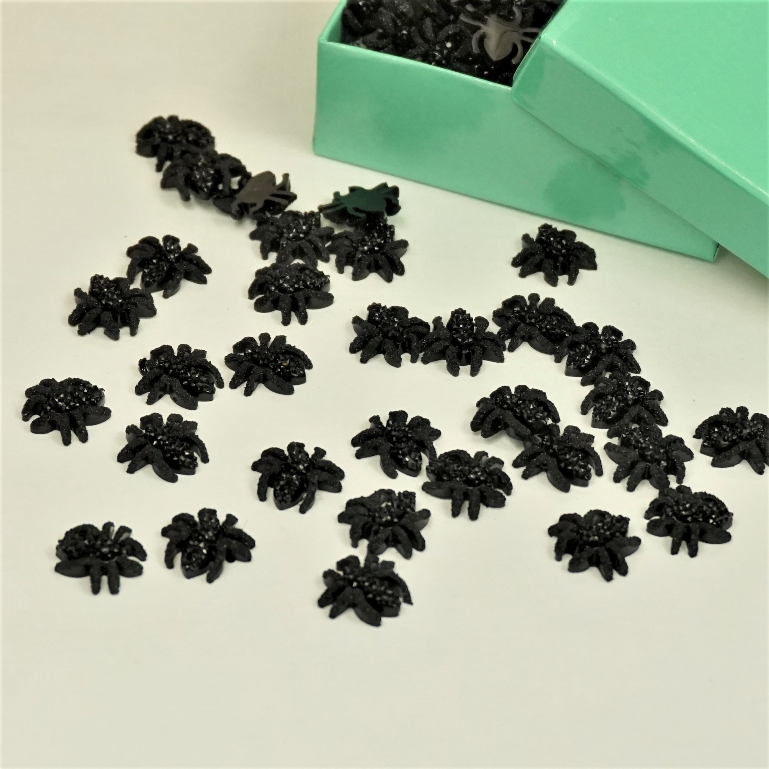 RHINESTONE Black SPIDERS for HALLOWEEN Craft 3D Nail Art - Etsy