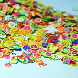 FIMO FRUITS for NAILS 1000 Fimo Slices Gift in Box Small Gift for Her ...