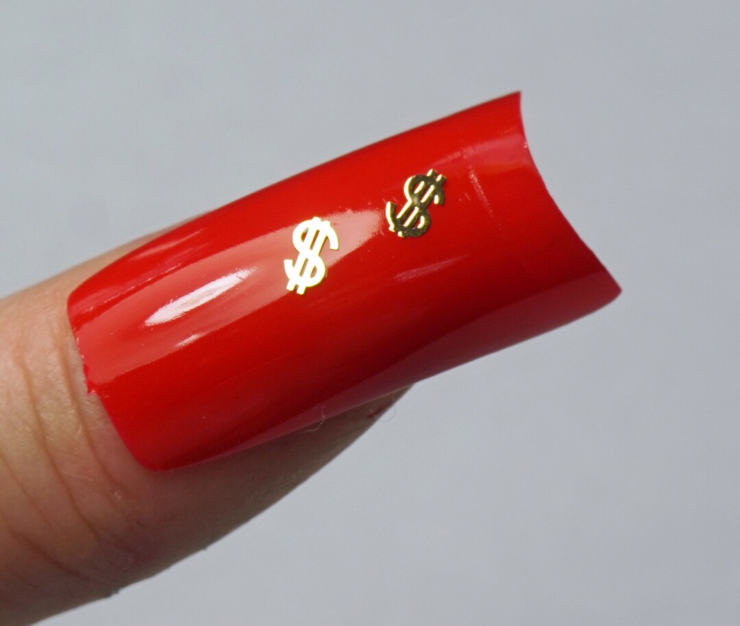 DOLLAR SIGN CHARMS for Nails Dollar Sign Nail Decals 3D Nail Art ...