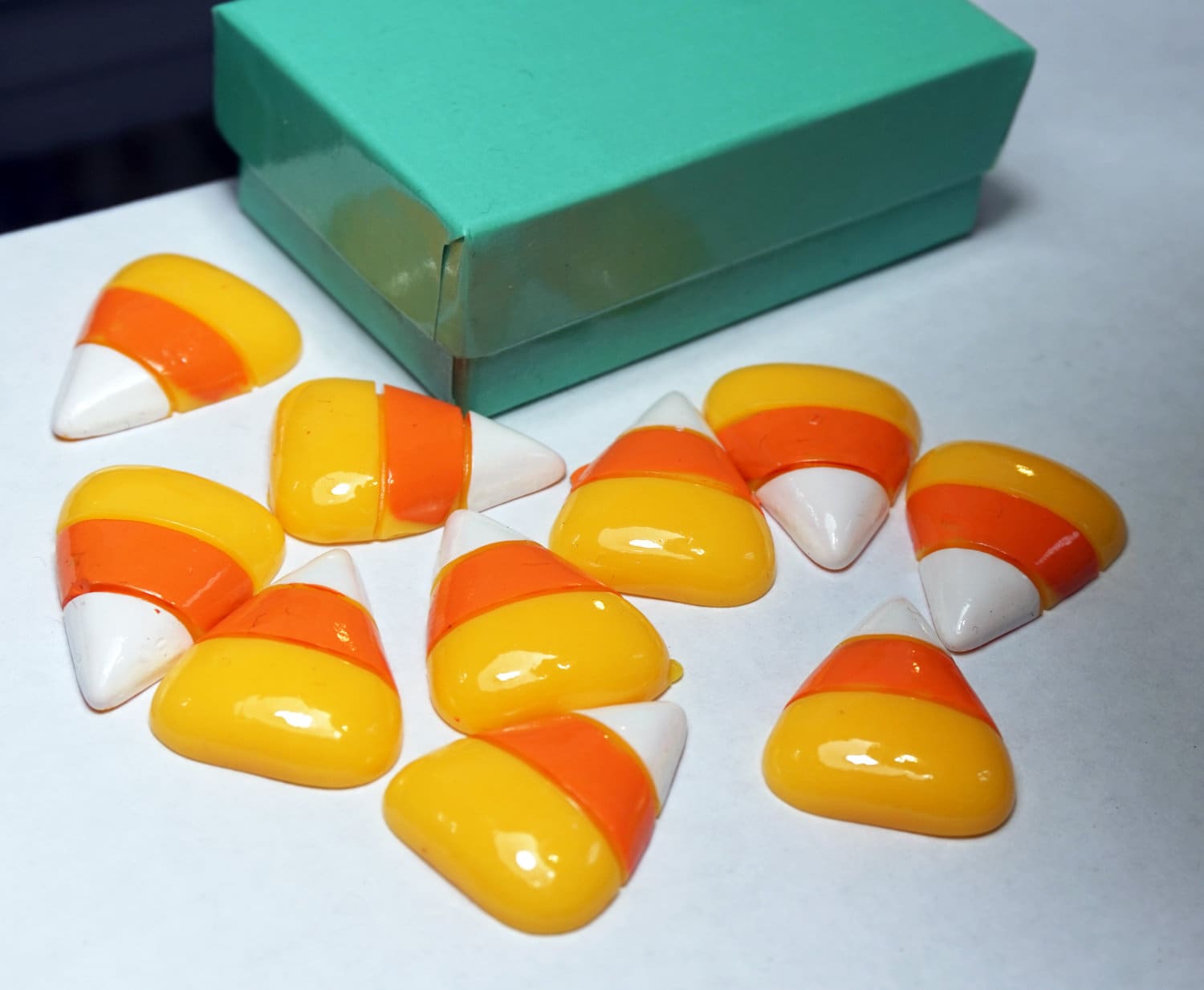 CANDY CORN Cabochons FLATBACK Slime Charms Resin Candy Corn | Etsy