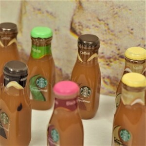 FRAPPUCCINO COFFEE DRINK Mini Bottles, Kawaii Coffee Bottles, Dollhouse ...
