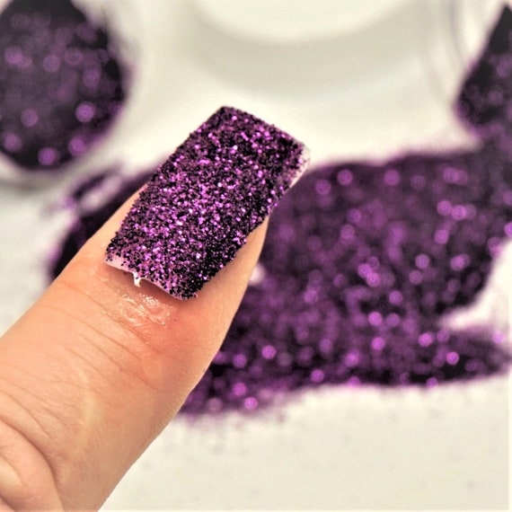 3D HOLOGRAPHIC Powder NAIL ART Manicure Purple Holographic Dust Laser ...
