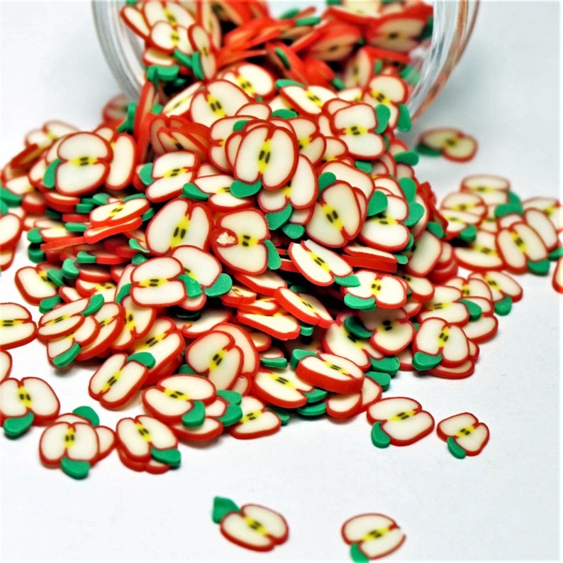 Red APPLE SPRINKLES, DIY Gift for Kids - Etsy
