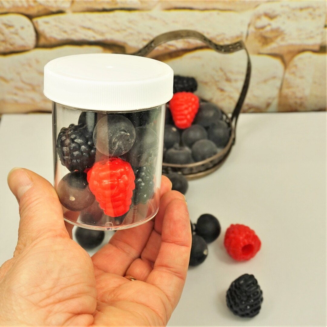 LIFELIKE BERRIES MIX, Artificial Blueberries, Fake Raspberries, Big Blackberries, 10 Mixed ...