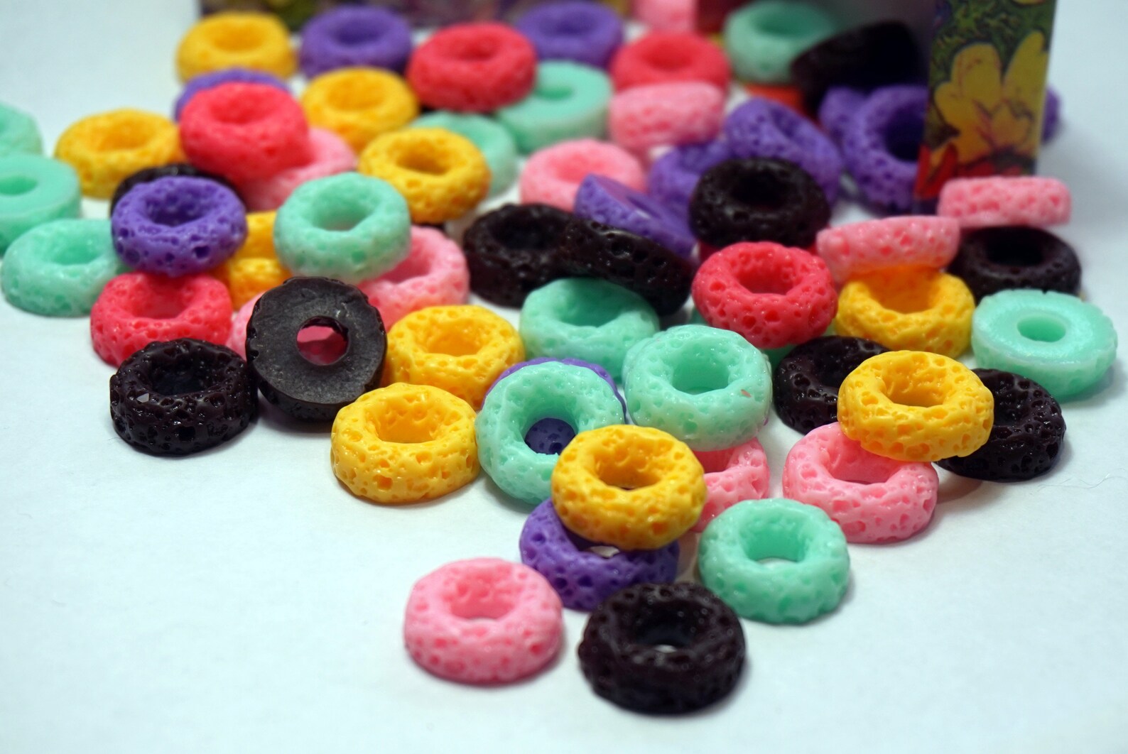 RESIN CEREAL for CRAFT Lifelike Froot Loops Cereal Real Size | Etsy