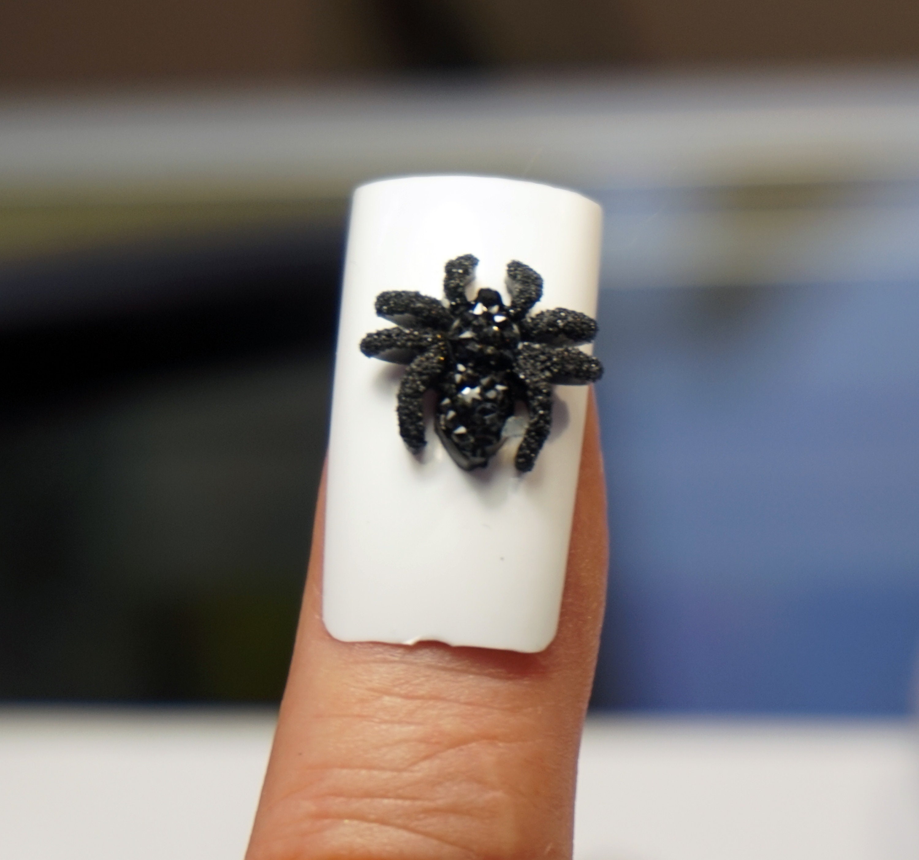 RHINESTONE SPIDERS for HALLOWEEN Craft 3D Nail Art Halloween | Etsy