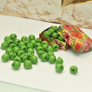 MINI GREEN APPLES Dollhouse Miniatures, Gift for Kids - Etsy