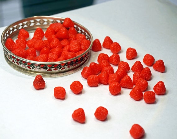 MINI STRAWBERRY FRUITS Diy Red Strawberries Flat Back - Etsy