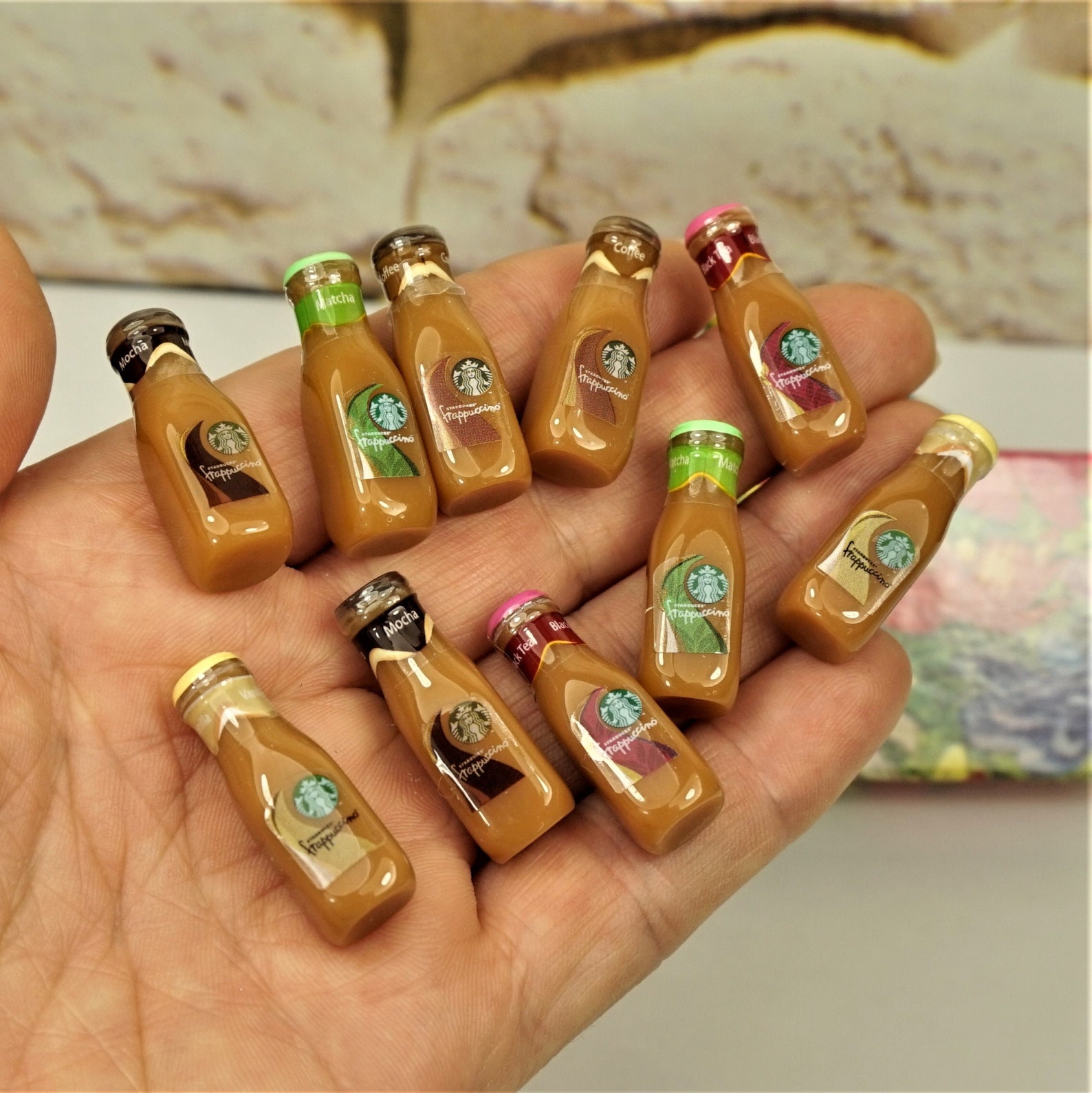 FRAPPUCCINO COFFEE DRINK Mini Bottles Kawaii Coffee Bottles - Etsy