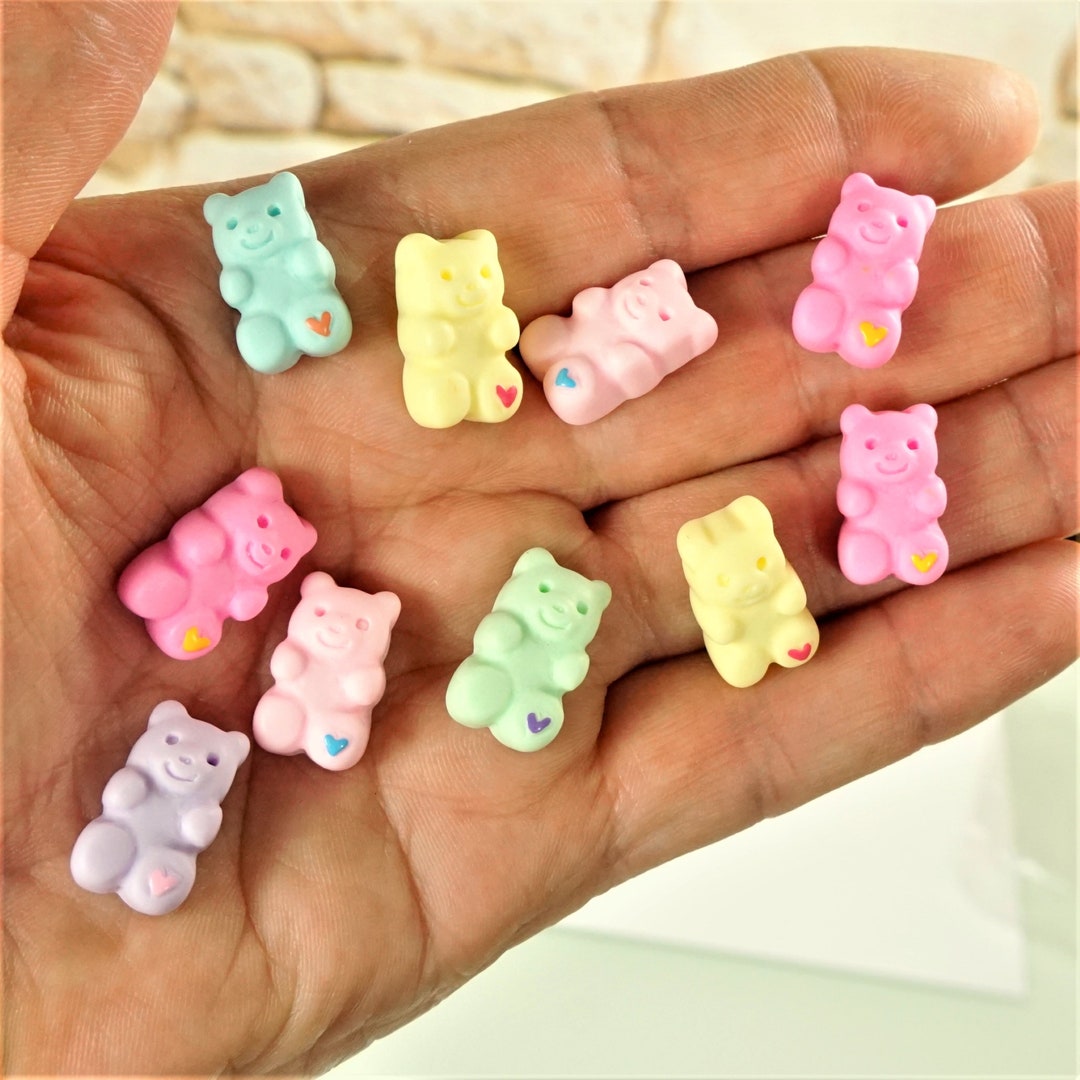 Pastel Baby Bear Cabochons: Mini DIY Craft Charms - Etsy