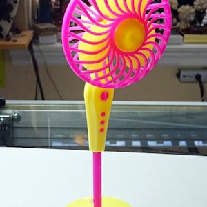 DOLLHOUSE FAN MINIATURE, Dollhouse Accessory, Standing Fan, Birthday ...