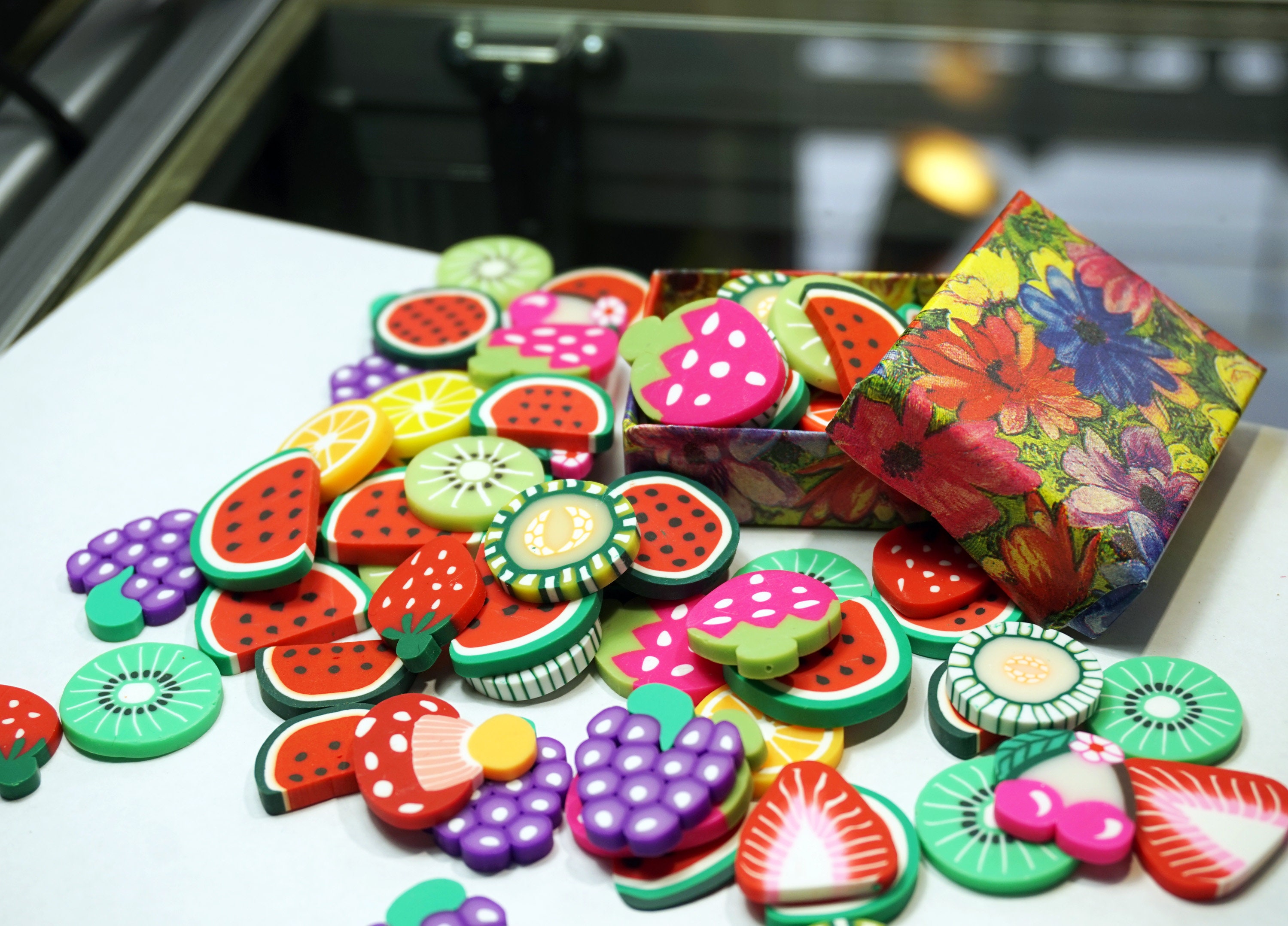 FIMO FRUITS Big Slices for Craft DIY Polymer Clay Fruits - Etsy Sweden