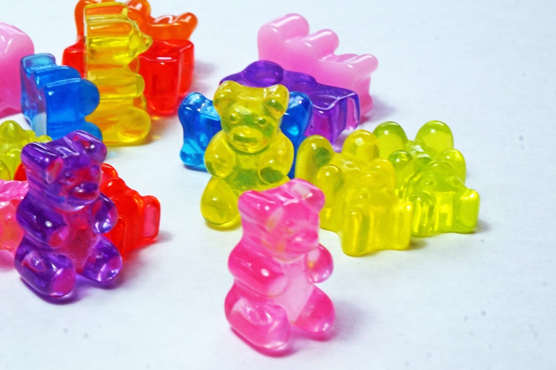 RESIN MINI BEARS Bear Charms for Slime Flat Back Cabochons - Etsy
