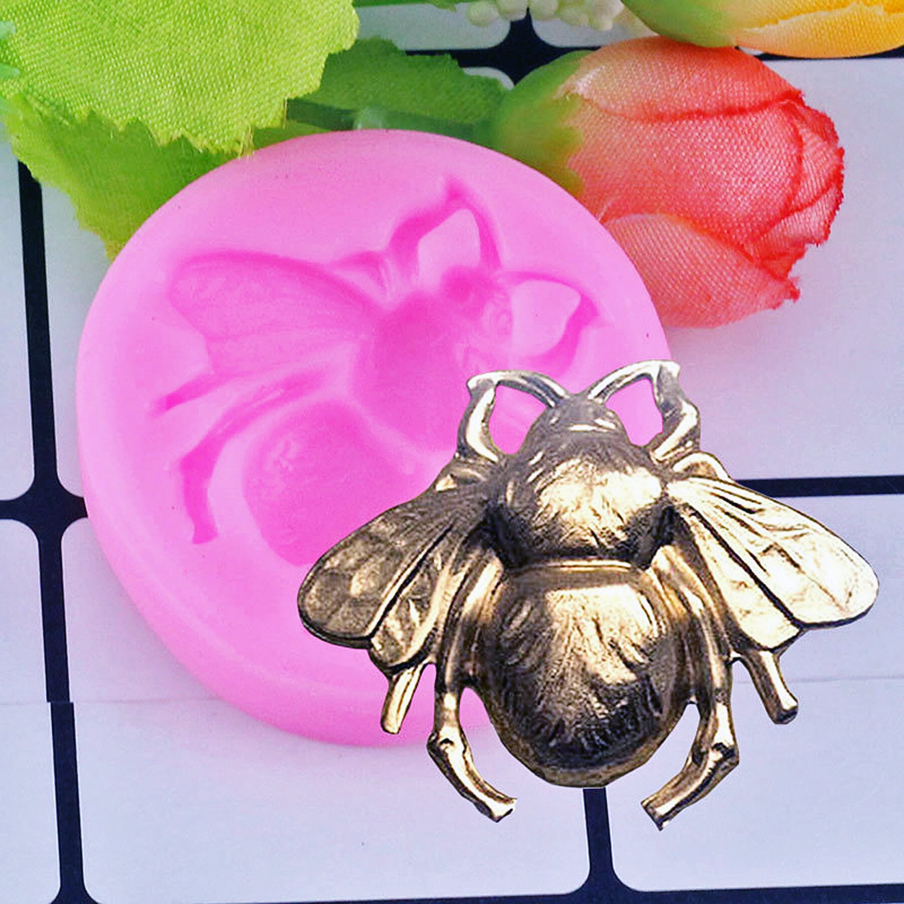 BEE SILICONE MOLD Bumble Bee Mold For Soap Candle Mold Cake | Etsy