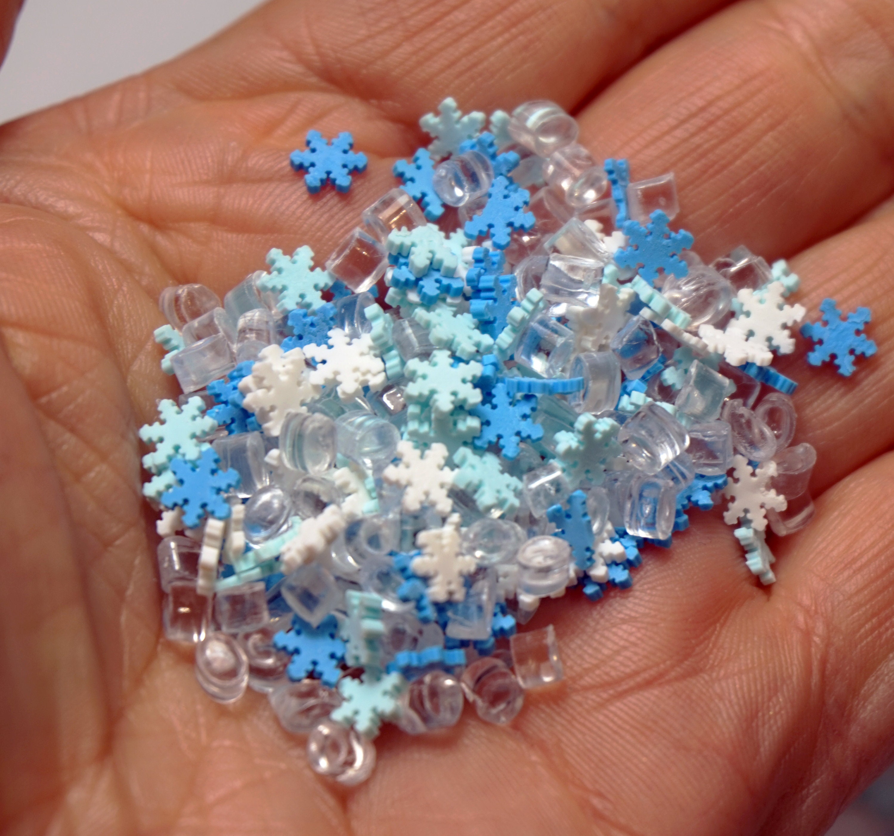 SNOWFLAKE CHRISTMAS SPRINKLES With Ice Christmas Craft | Etsy